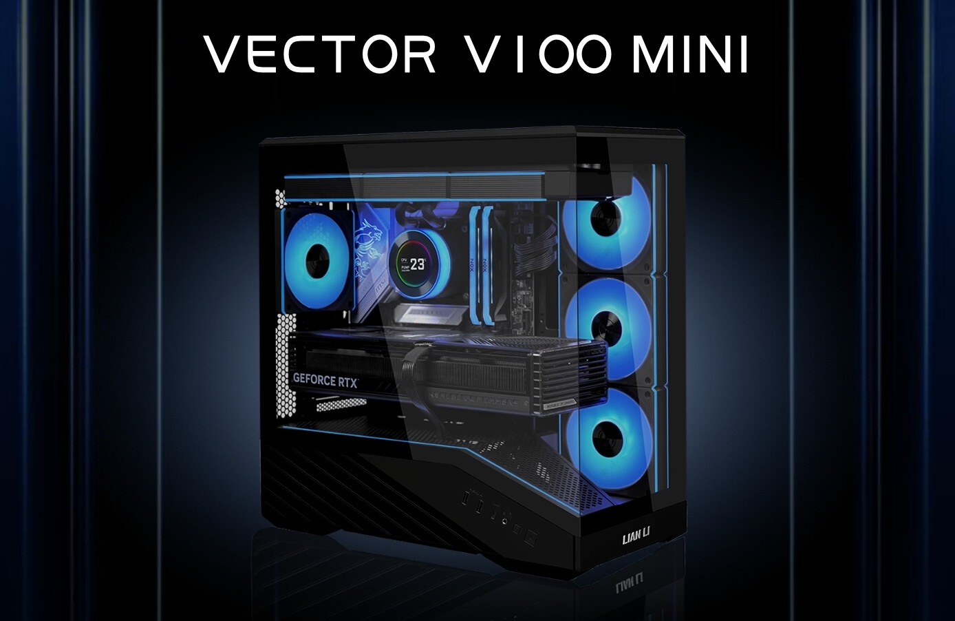 Lian Li Lança a Vector V100 Mini: Uma Caixa microATX Compacta com Vidro ...